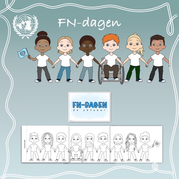 Målarbilder FN-dagen - NPF anpassat